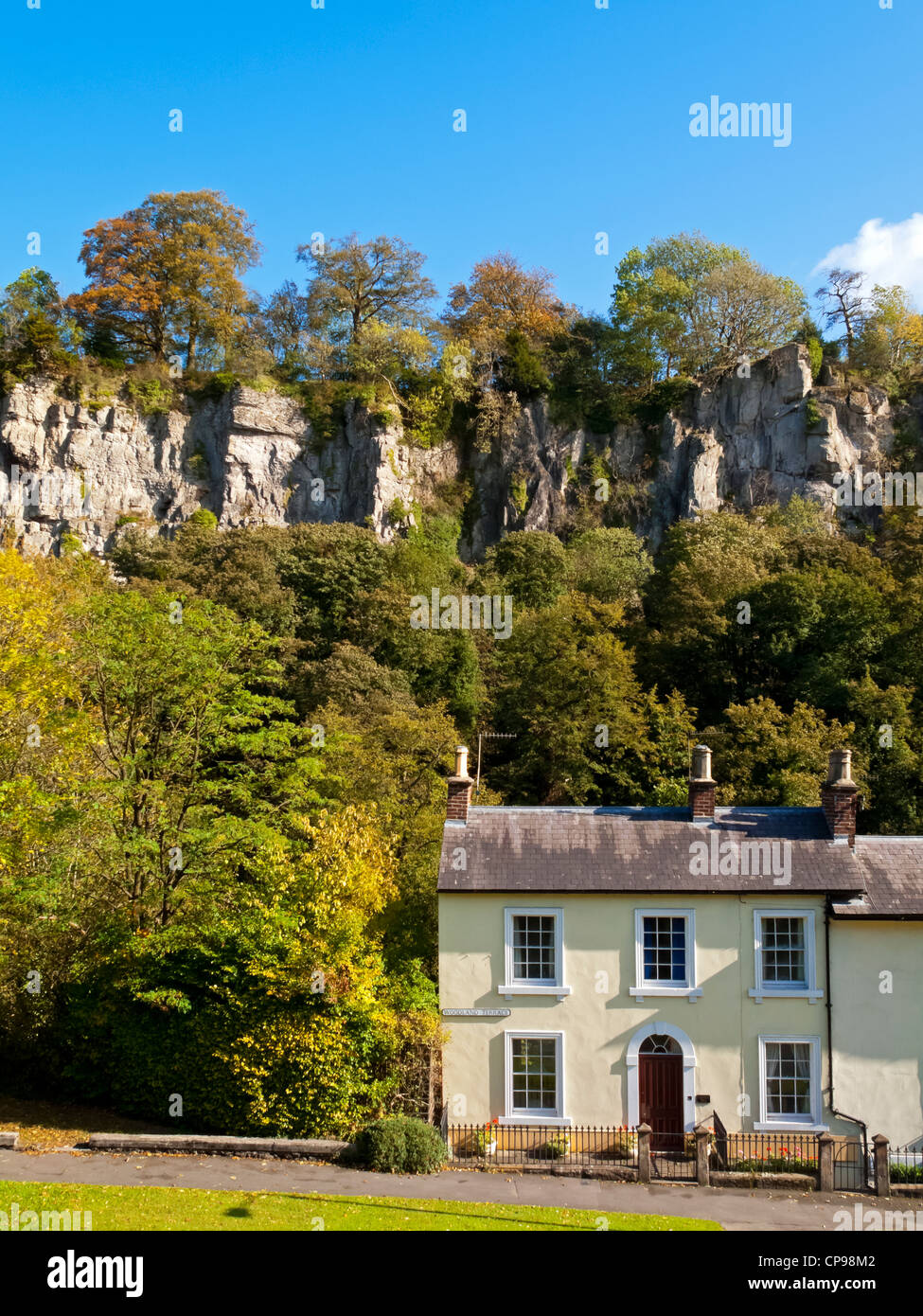 Village at limestone cliff hi-res stock photography and images - Alamy