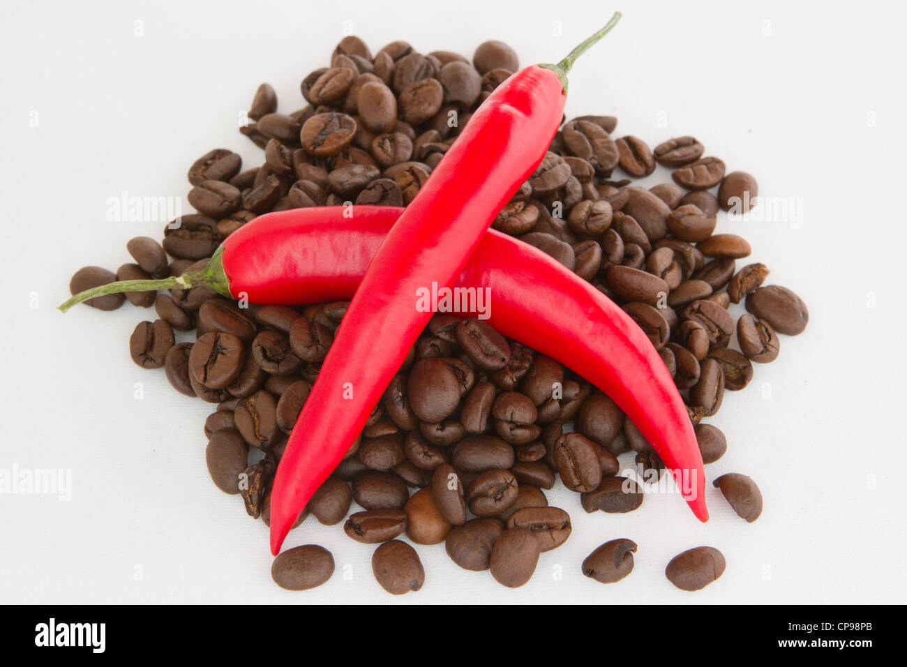 Coffee bean chilli pepper hi-res stock photography and images - Alamy