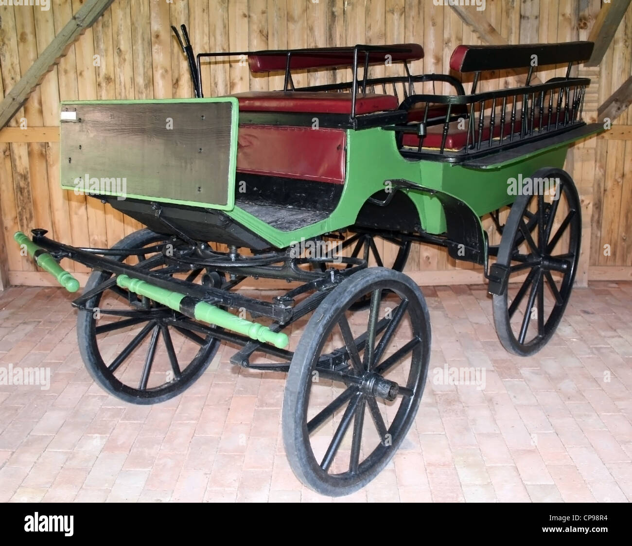 Coach for a group of hunters Stock Photo - Alamy