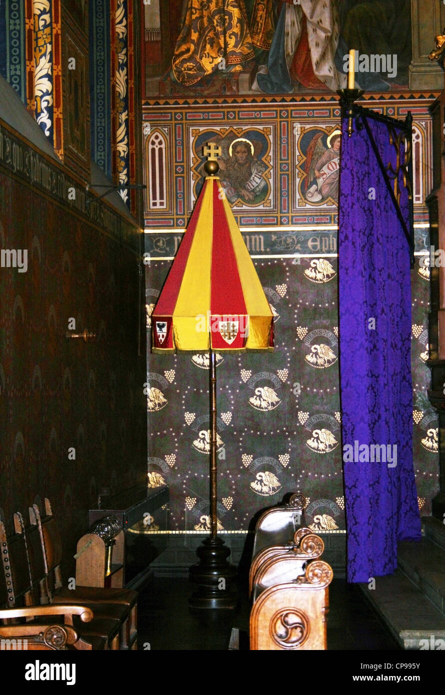 Interior of Basilica of the Holy Blood - Bruges Umbraculum Stock Photo ...