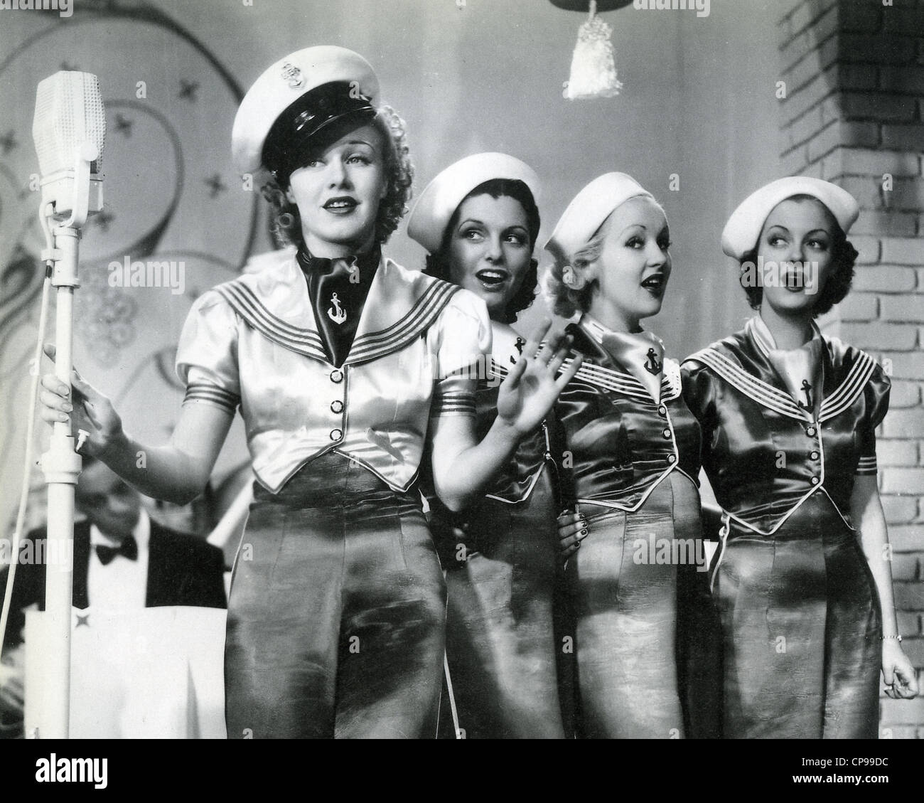 FOLLOW THE FLEET 1936 RKO musical film with Ginger Rogers at left and ...
