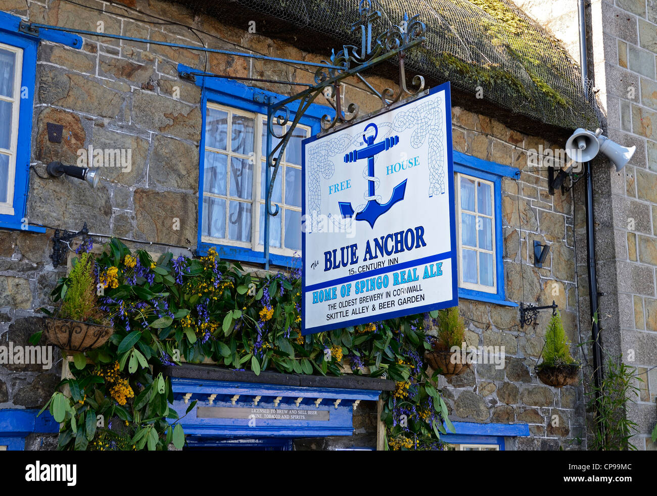 The Famous Blue Anchor pub at Helston in Cornwall, UK Stock Photo - Alamy