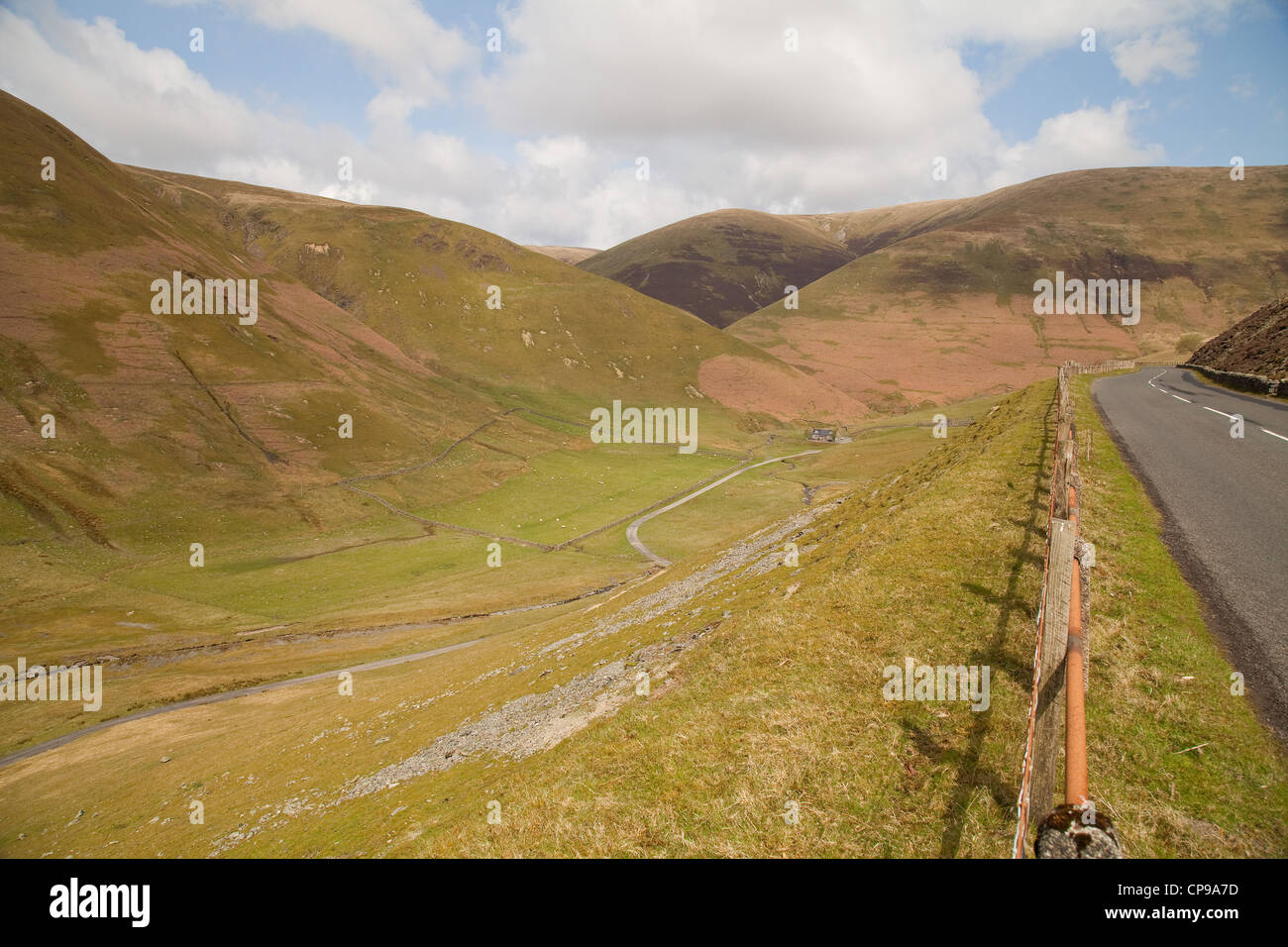 Dumfries and Galloway countryside, where rolling hills meet blue skies ...