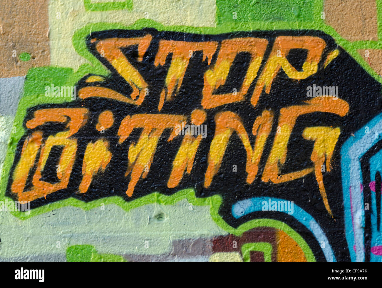 Wall Graffiti artwork paintings in Seattle Washington USA Stock Photo ...