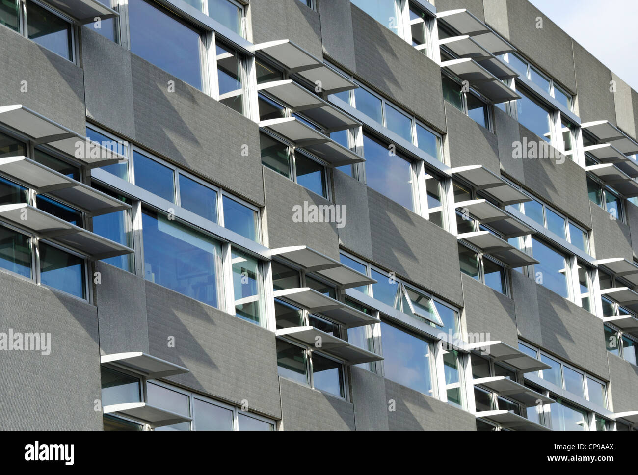 Apartment building windows Stock Photo - Alamy