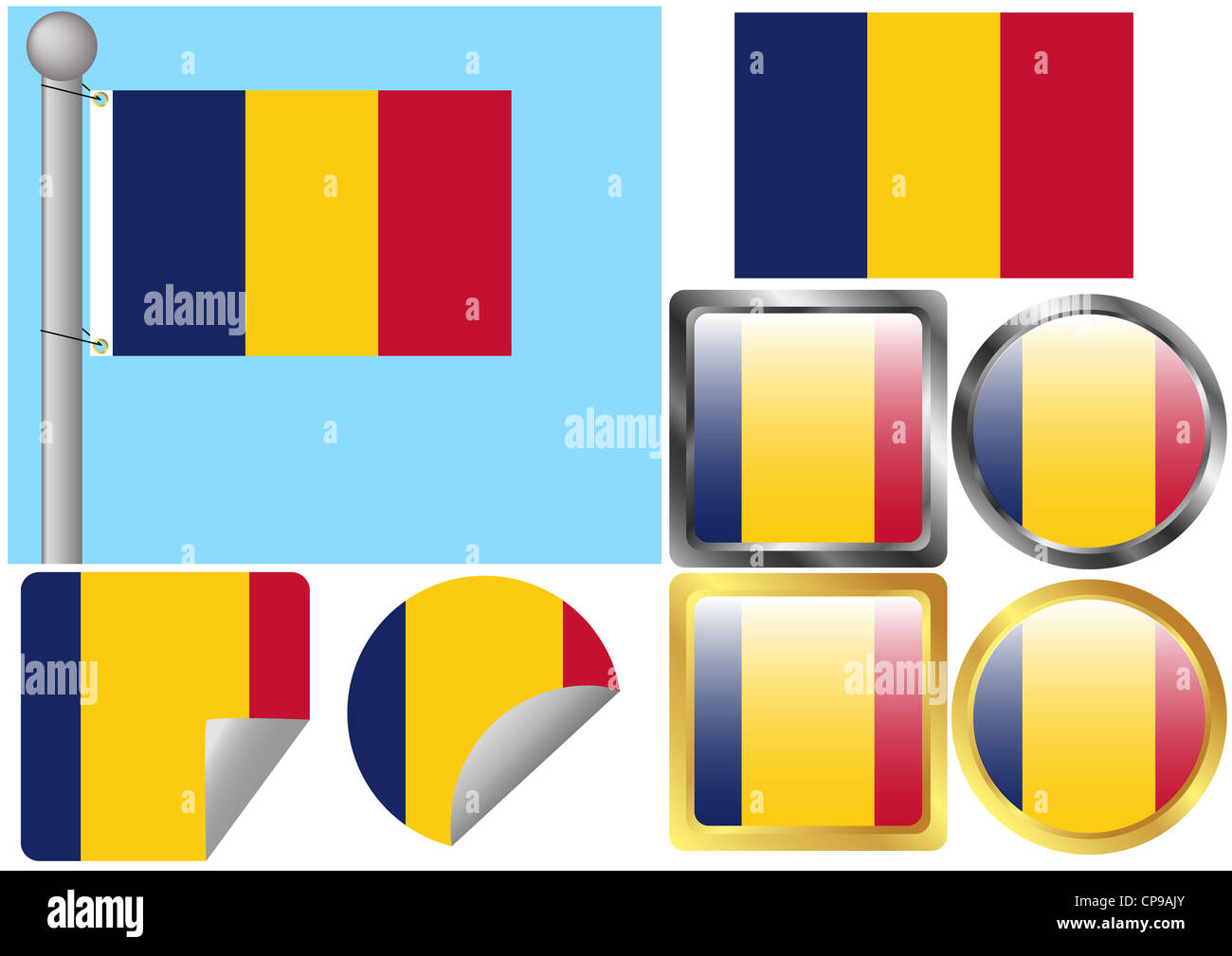 National symbols flag chad hi-res stock photography and images - Alamy