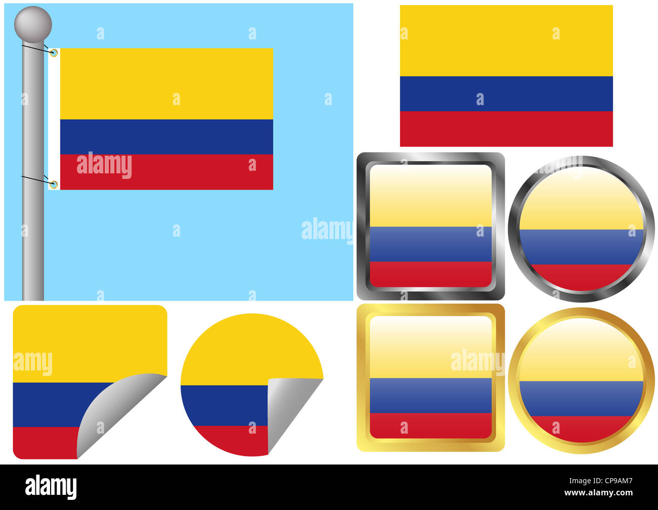 National symbols flag colombia hi-res stock photography and images - Alamy