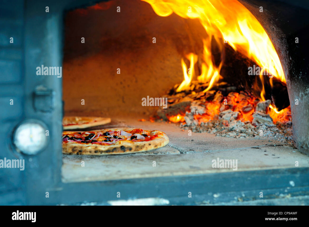Wood fired pizzas hi-res stock photography and images - Alamy