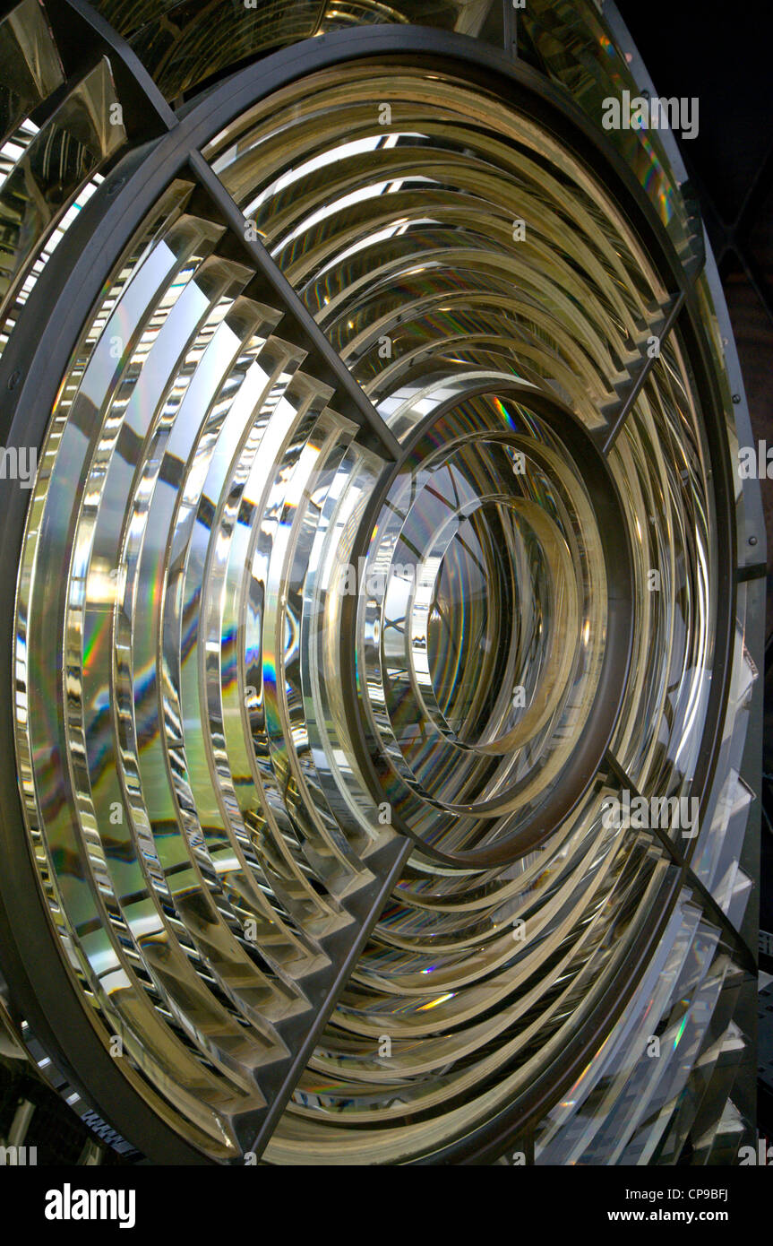 Fresnel lens, Lighthouse Stock Photo - Alamy