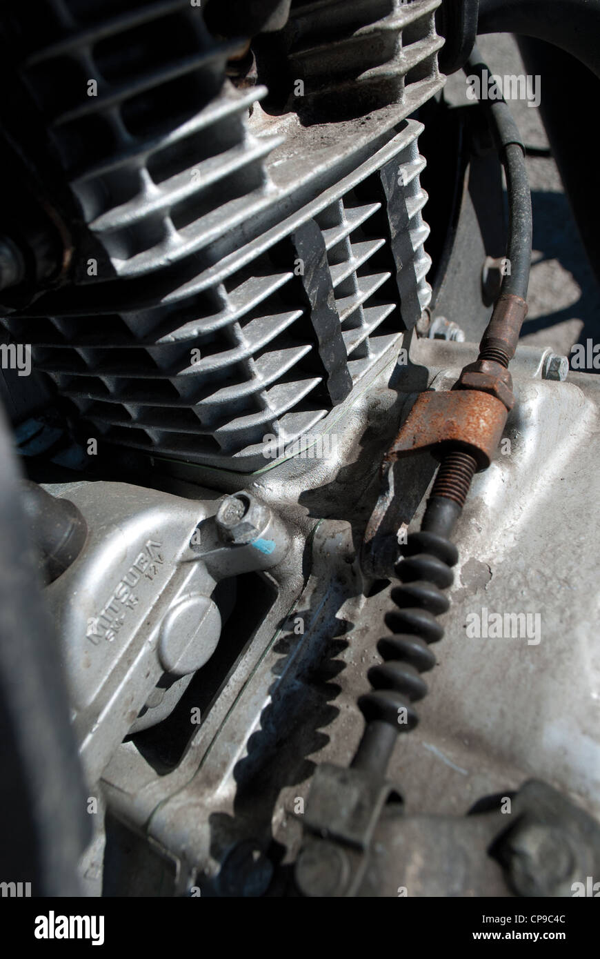 Fully framed dirty motor Stock Photo - Alamy