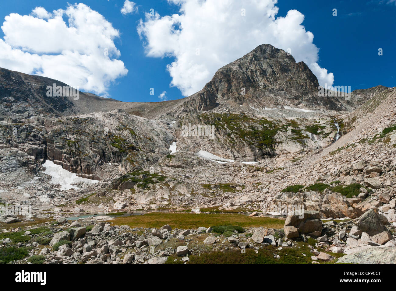 Alpine tundra landscape high in the Colorado Rocky Mountains Stock ...