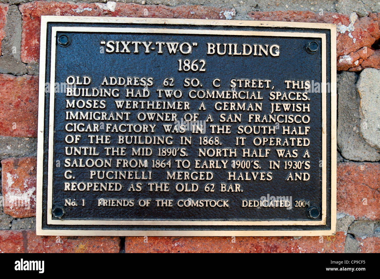 "The Sixty-Two" Building sign Stock Photo - Alamy