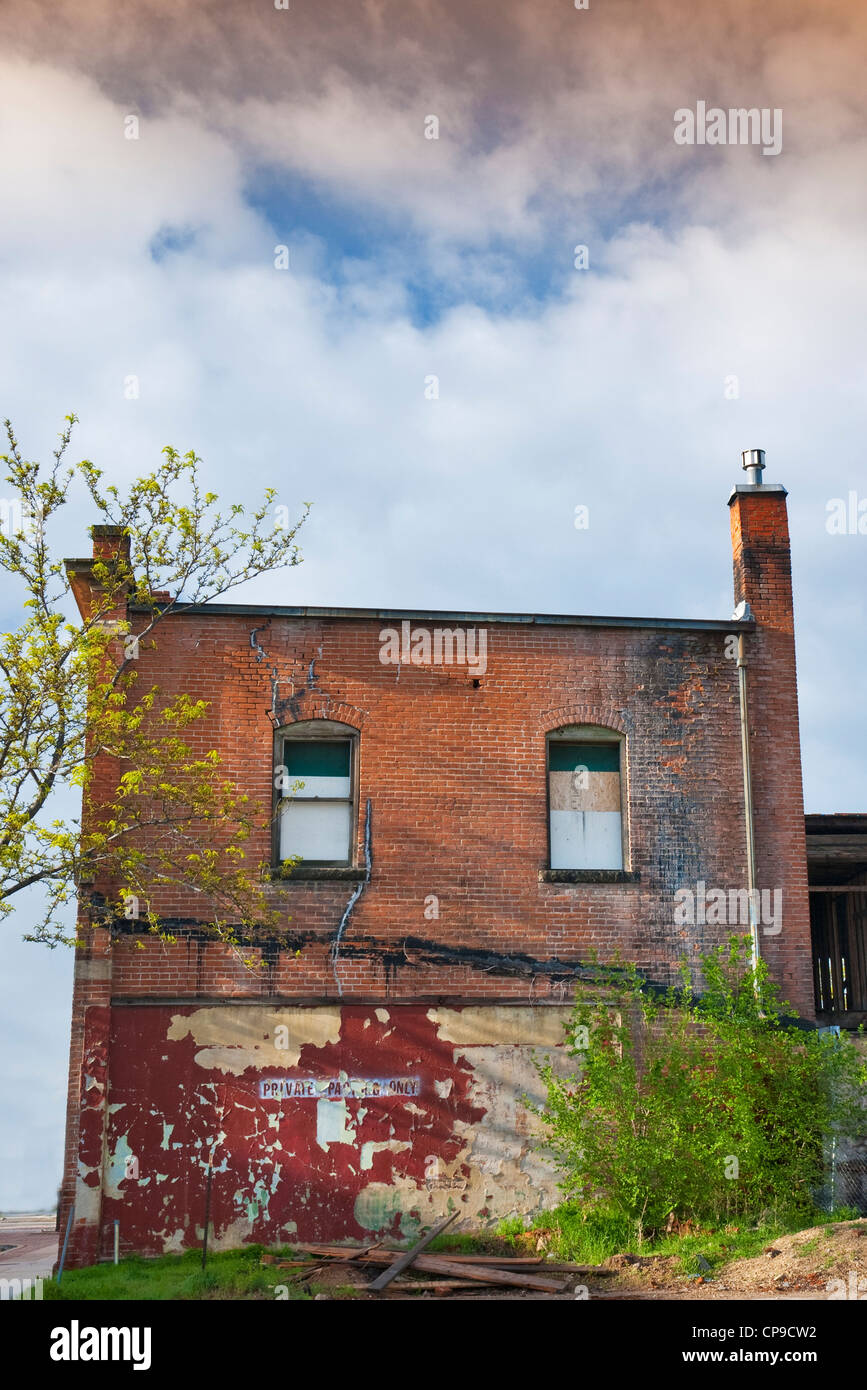 Abandoned Brick Building
