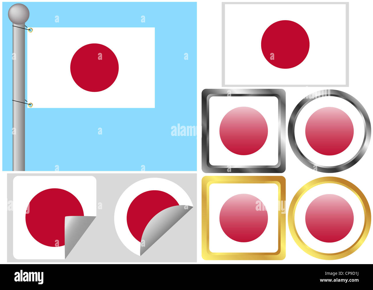 National symbols flag japan hi-res stock photography and images - Alamy