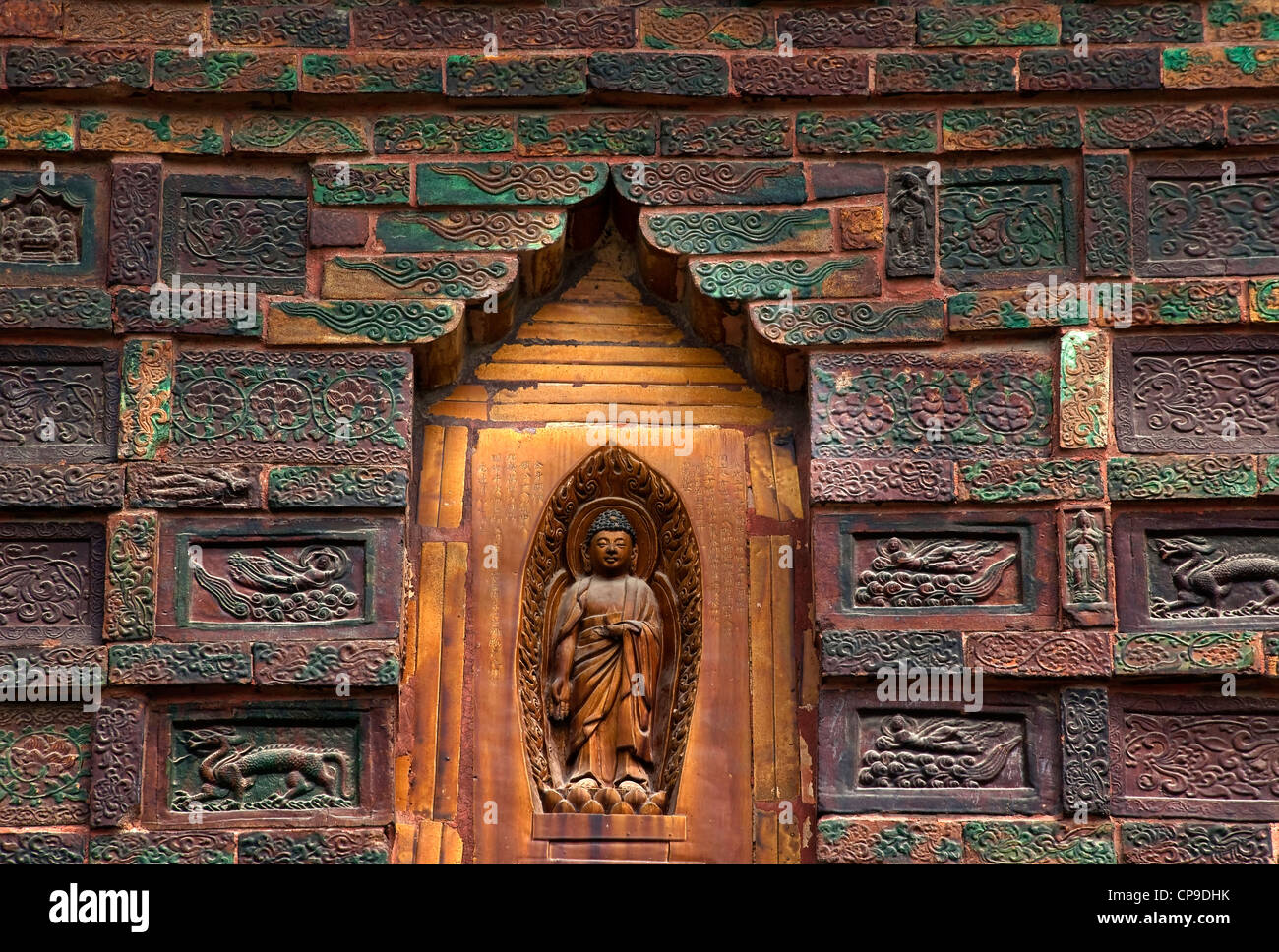 Ancient Buddha Brick Details Iron Buddhist Pagoda Kaifeng China Stock ...