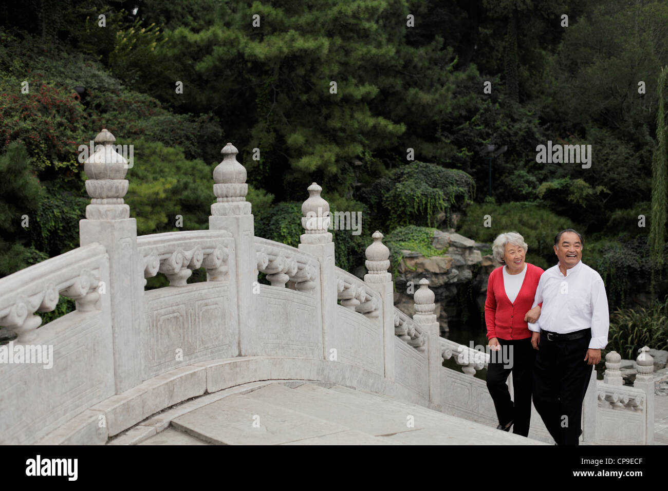 Couple walking up stone hi-res stock photography and images - Alamy