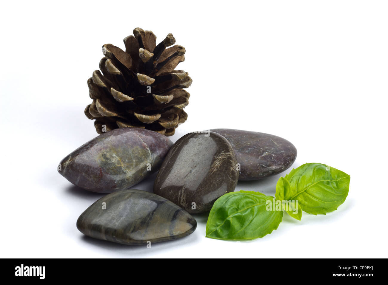 Dark Shiny Pebbles Stock Photo - Alamy