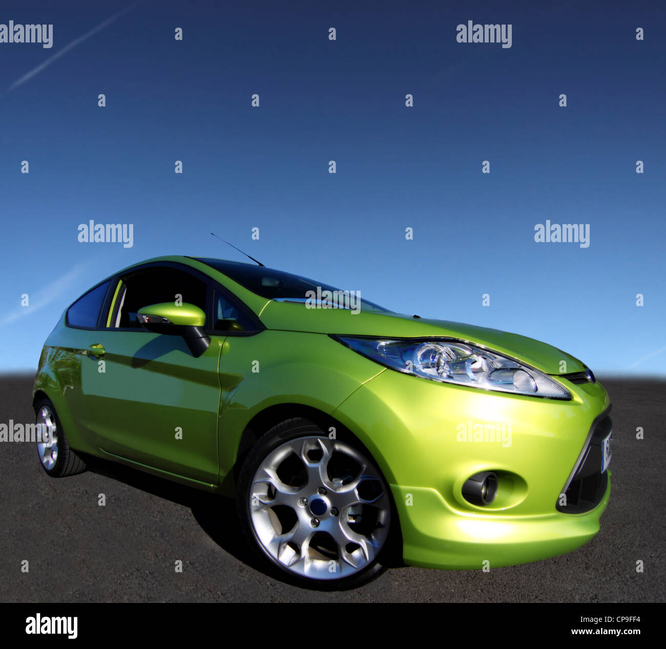 picture of a green car Stock Photo - Alamy