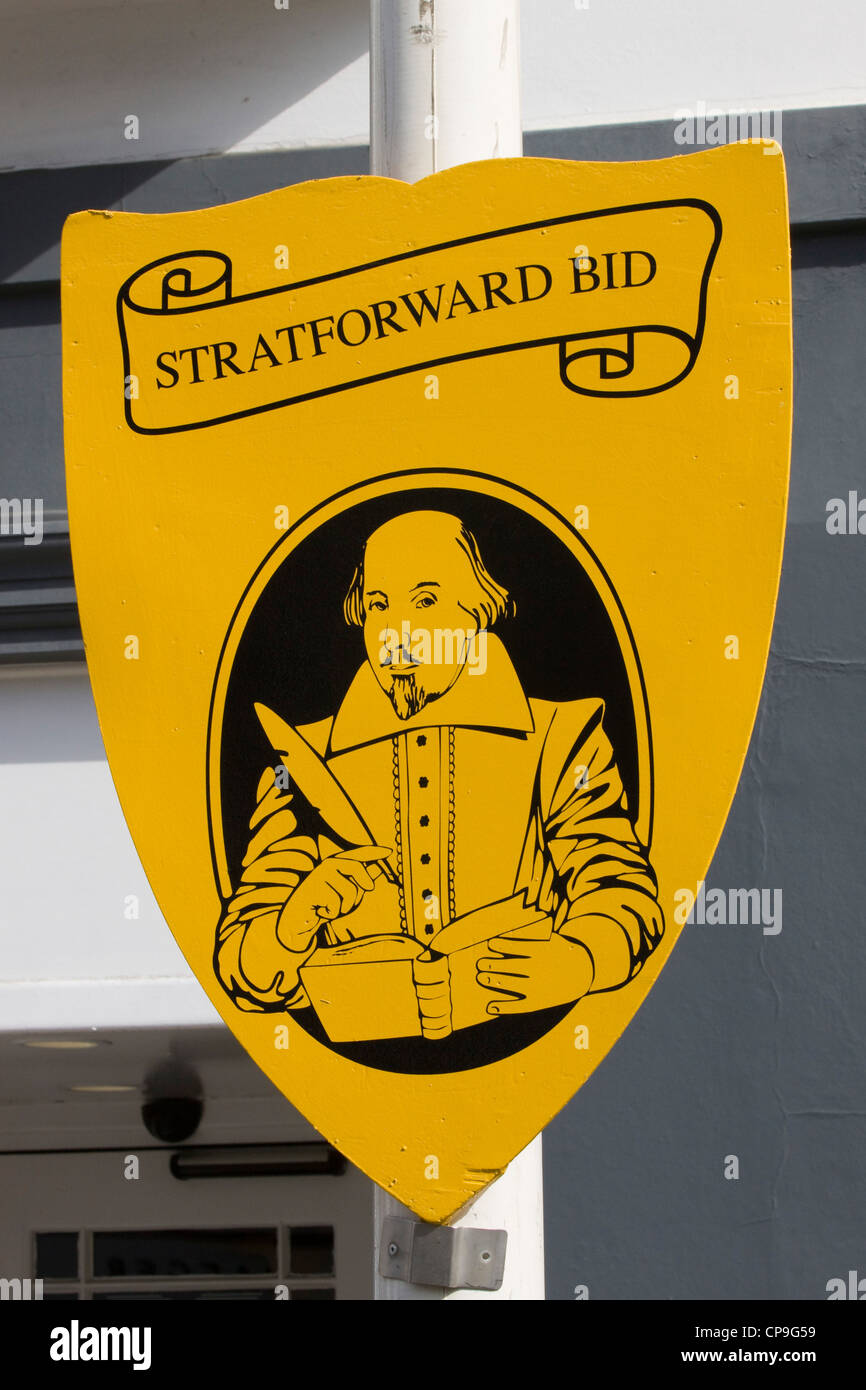 The Theatre sign for the Shakespeare birthday celebration in Stratford ...