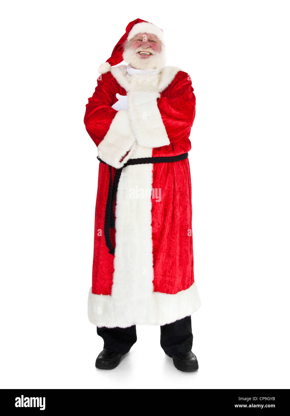 Santa Claus in authentic look. All on white background Stock Photo - Alamy