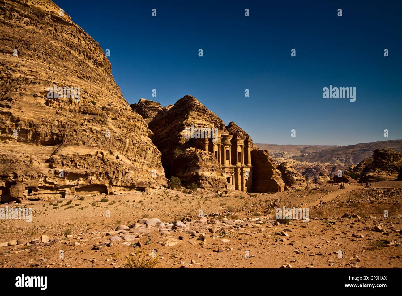 the Monastery of Petra in Jordan Stock Photo - Alamy