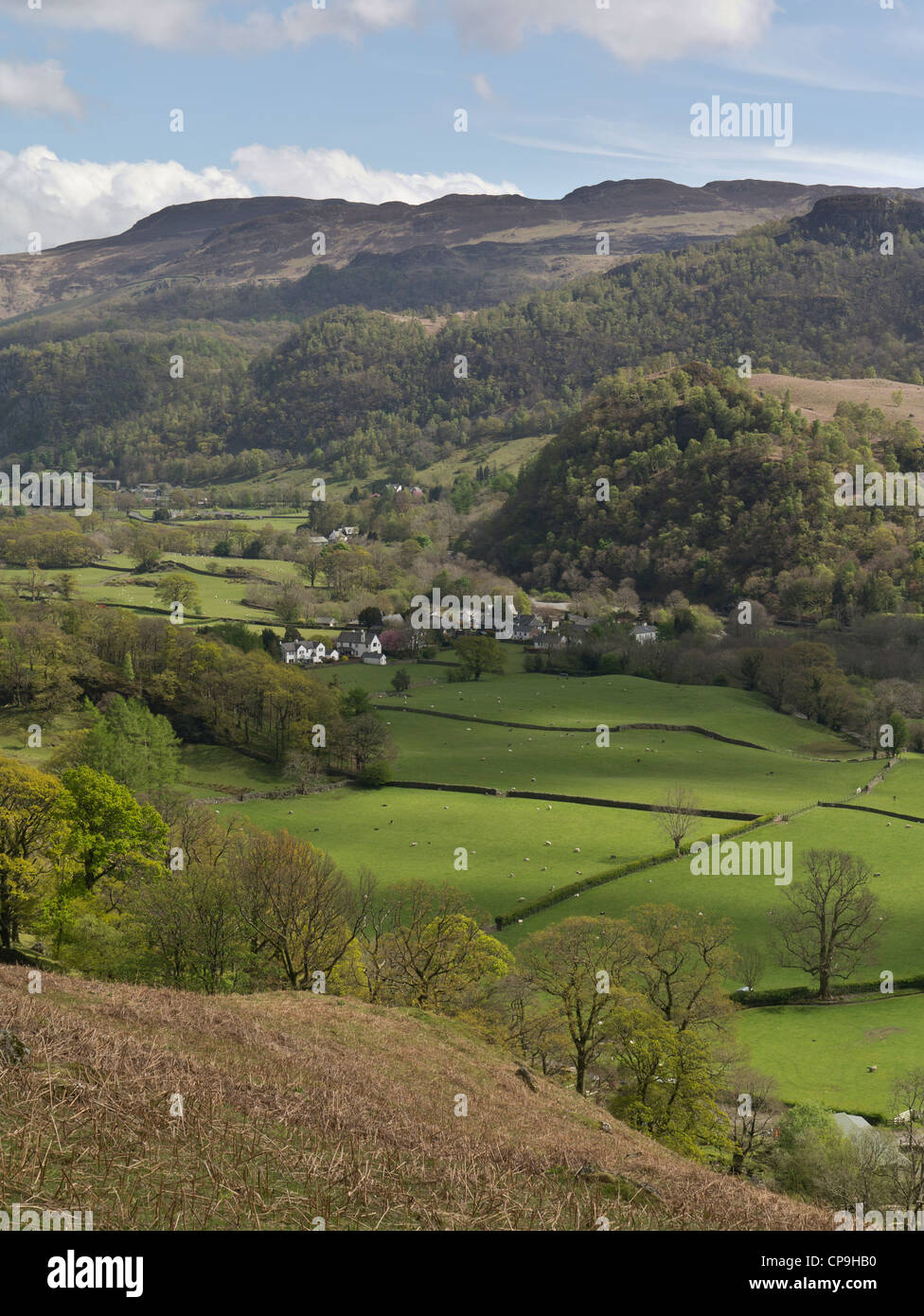 Grange village lake district hi-res stock photography and images - Alamy