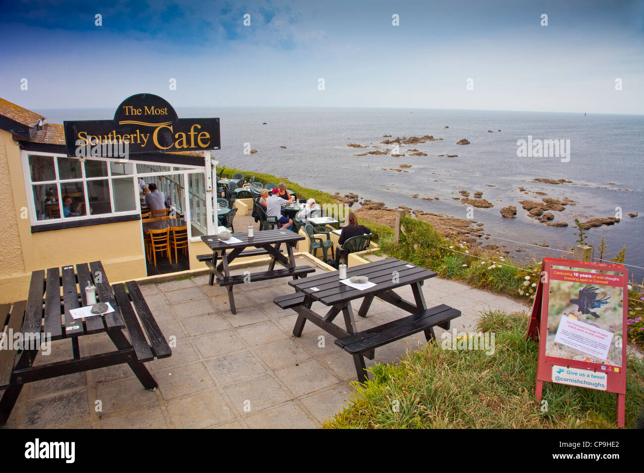 The cafe at Lizard Point, Cornwall, UK - the most southerly point on ...