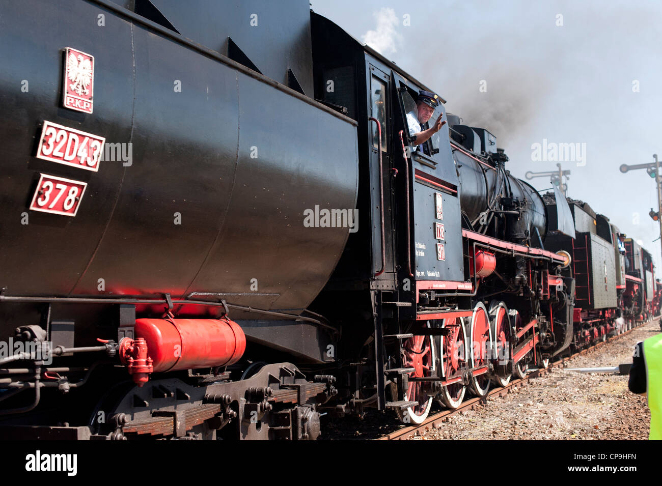 Poland Wolsztyn Steam Locomotives show and parade display event Stock ...