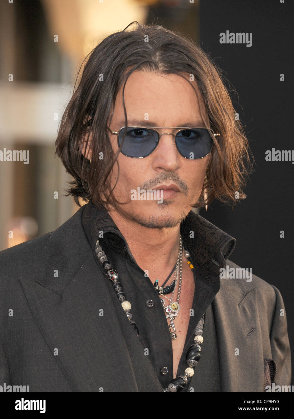 JOHNNY DEPP US film actor in May 2012. Photo Jeffrey Mayer Stock Photo ...