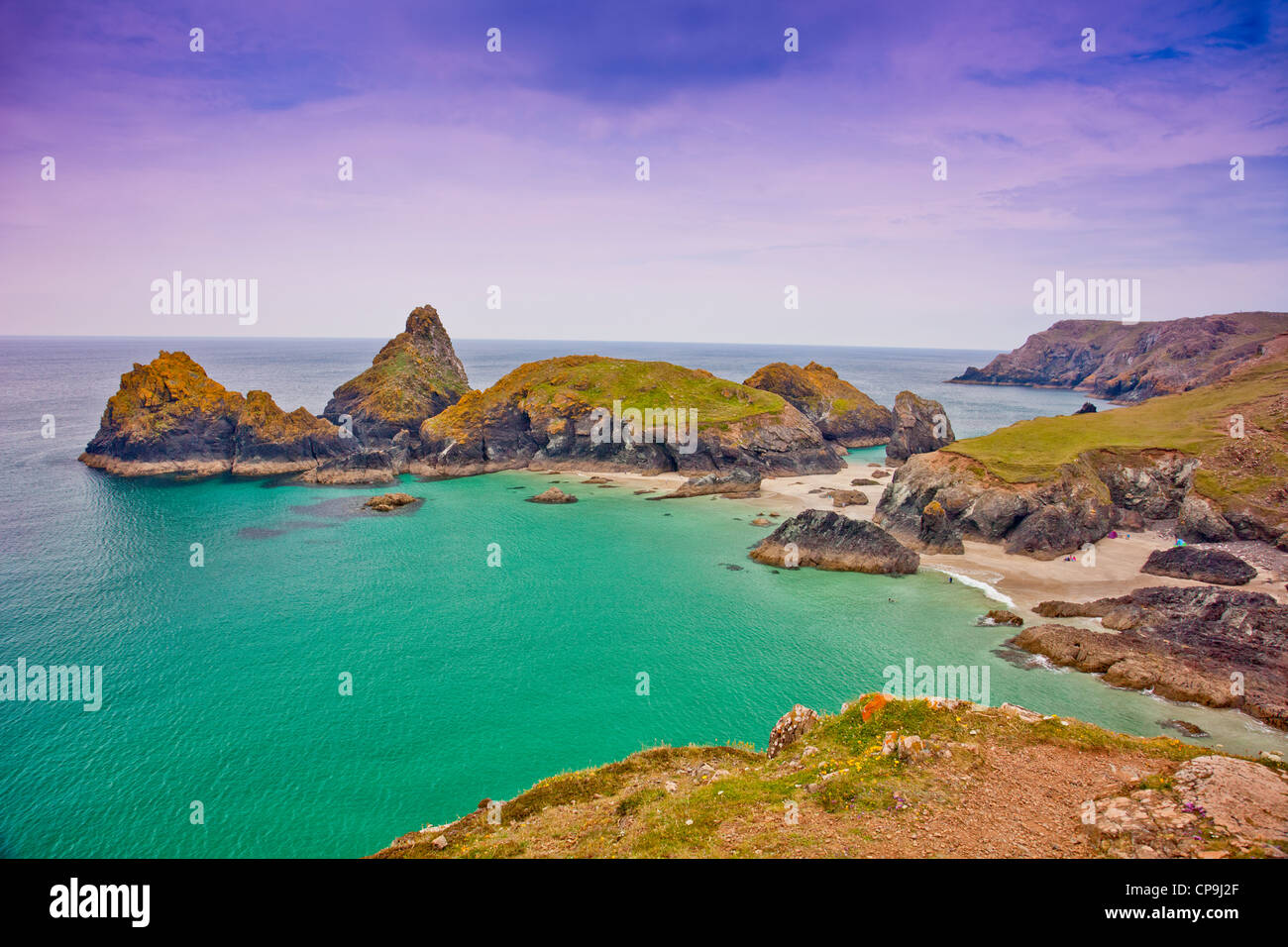 Kynance Cove on the Lizard Peninsula, Cornwall, England UK Stock Photo ...