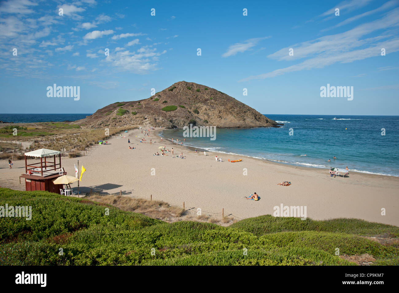 Mesquida beach Mahon Menorca Spain Stock Photo - Alamy