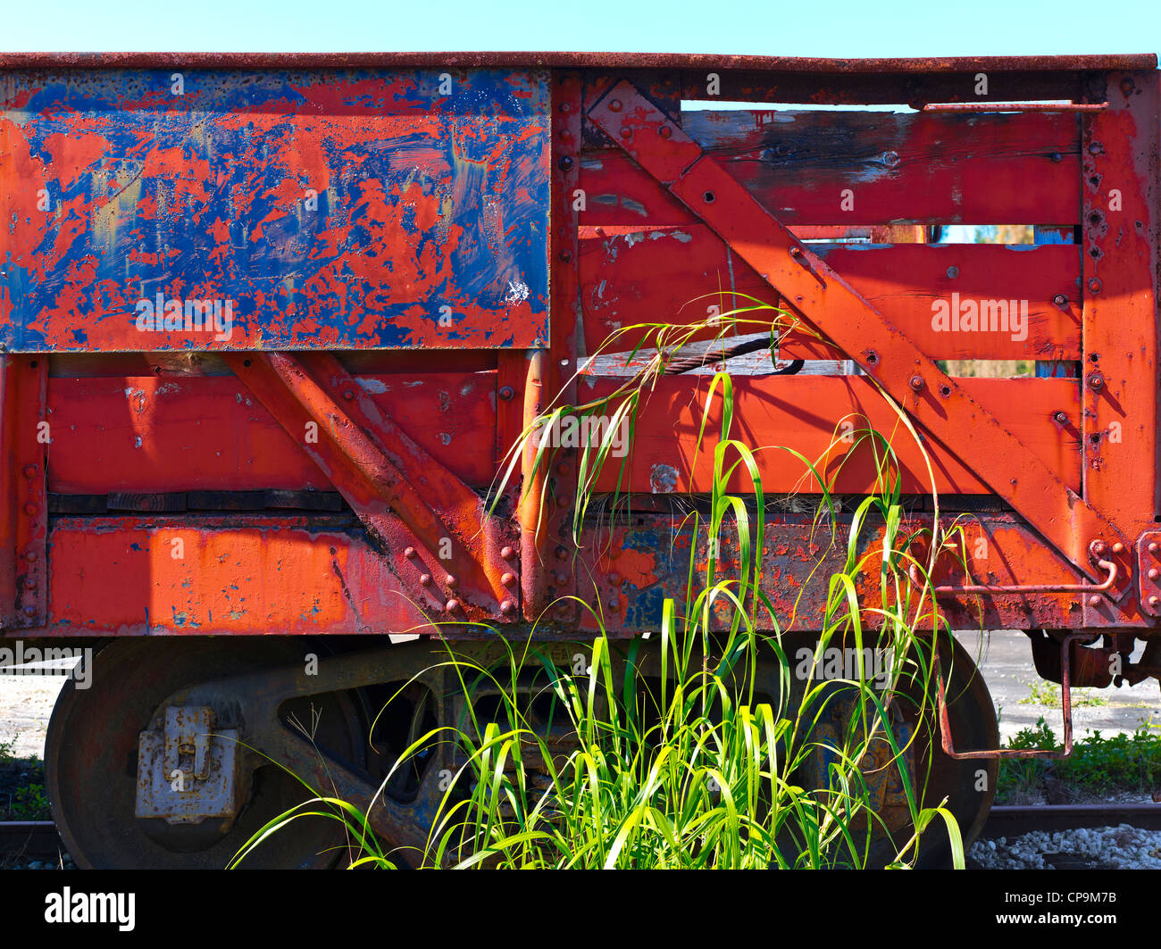 Detail of rusted wagon. Gold Coast Railroad Museum. Miami. Florida. USA ...