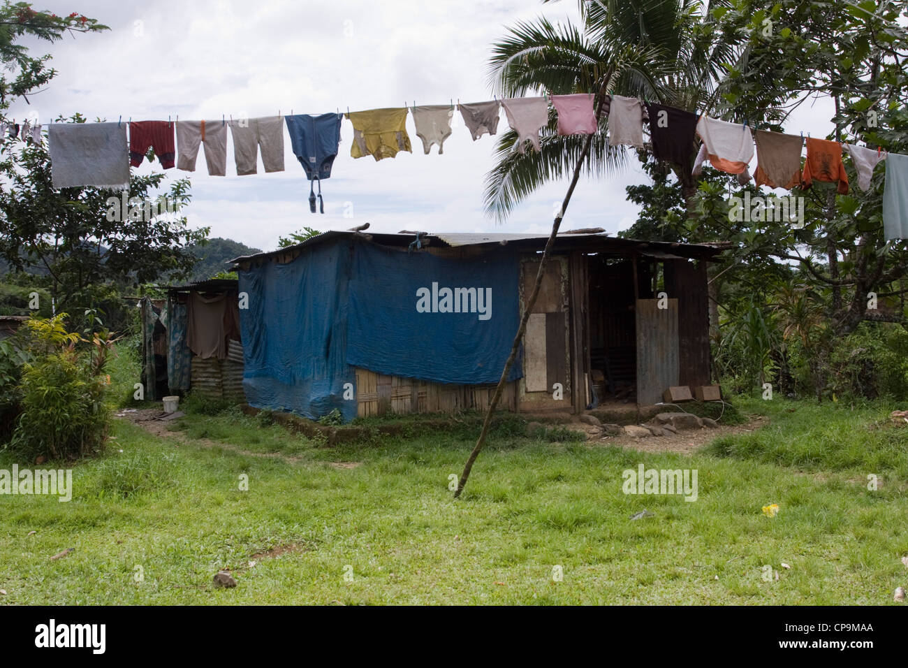 Fiji, shanty house Stock Photo - Alamy