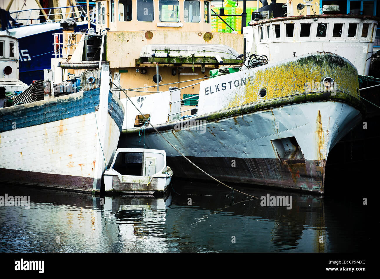 two large boat and one smaller one Stock Photo - Alamy