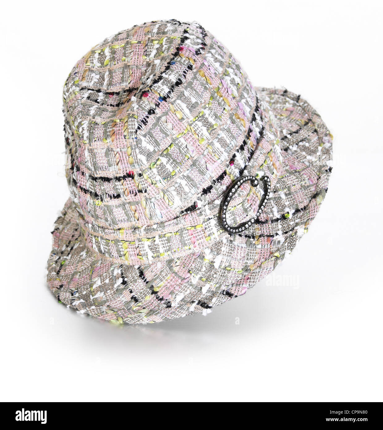 woven ladies trilby style fashion hat Stock Photo - Alamy