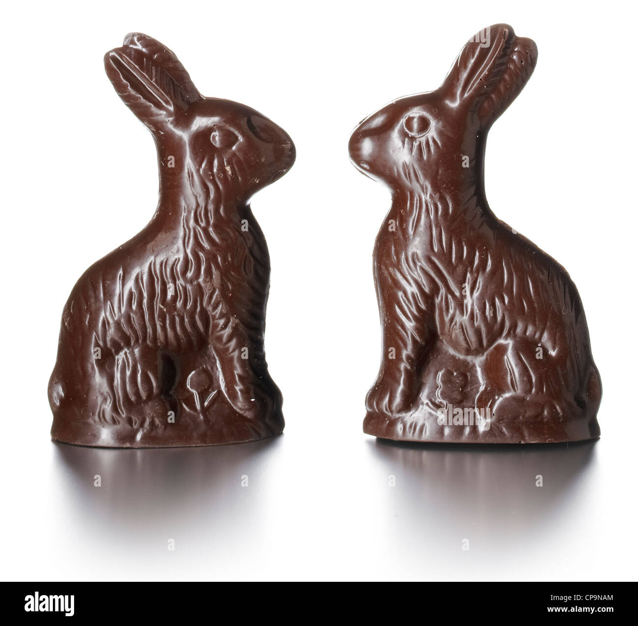 Milk and white chocolate rabbits hi-res stock photography and images ...