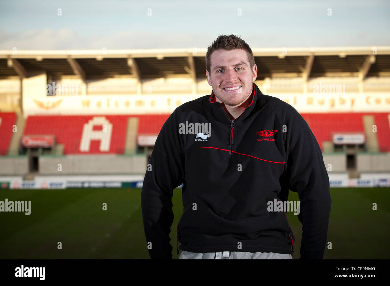 Rugby Player Ben Morgan, Scarlets and England Number 8 photographed in ...