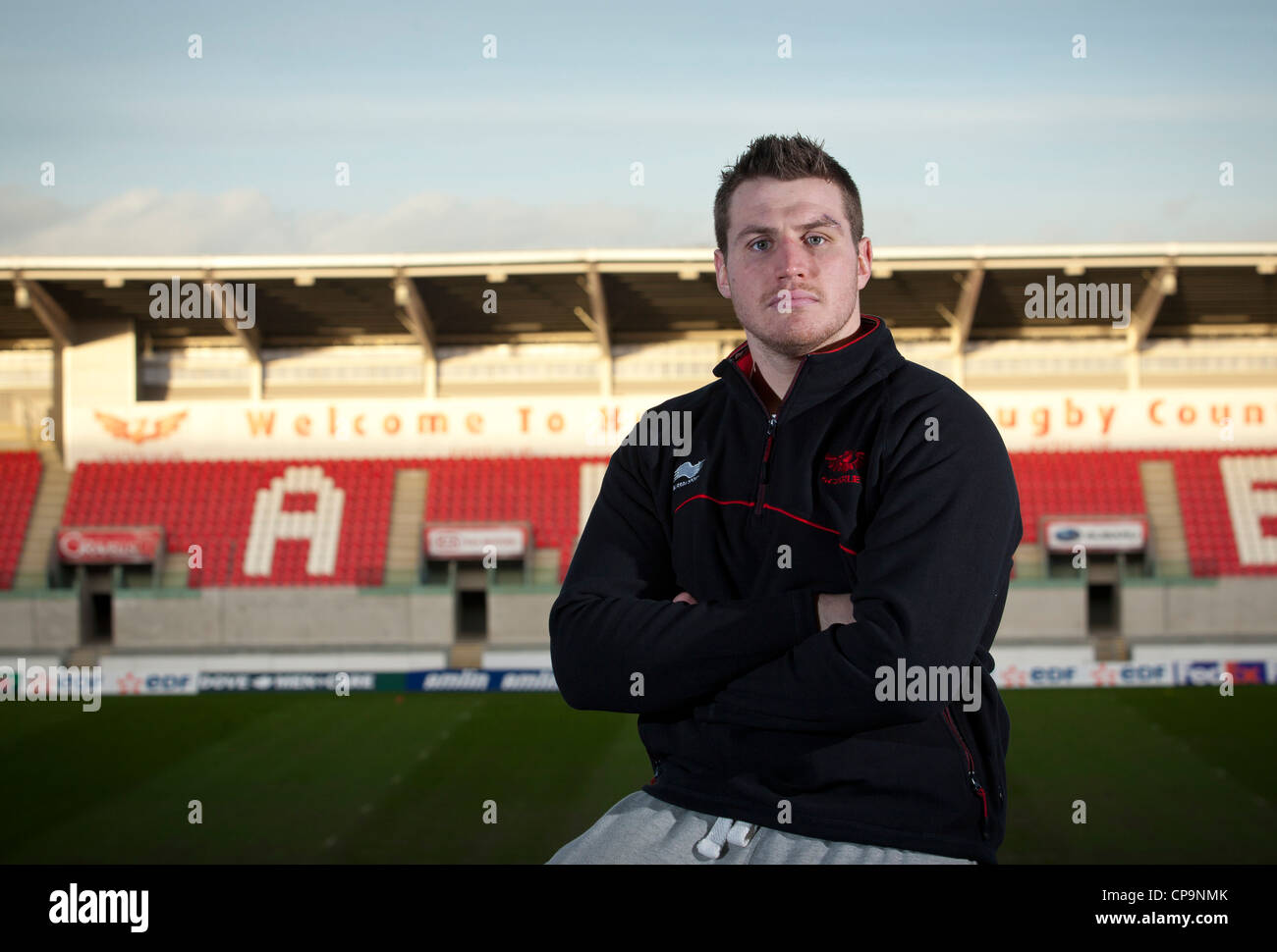 Rugby Player Ben Morgan, Scarlets and England Number 8 photographed in ...