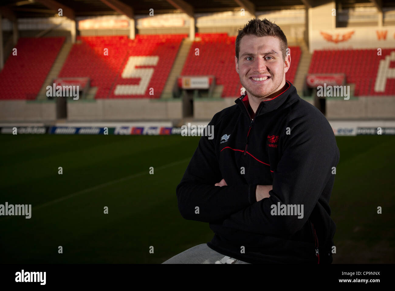 Rugby Player Ben Morgan, Scarlets and England Number 8 photographed in ...