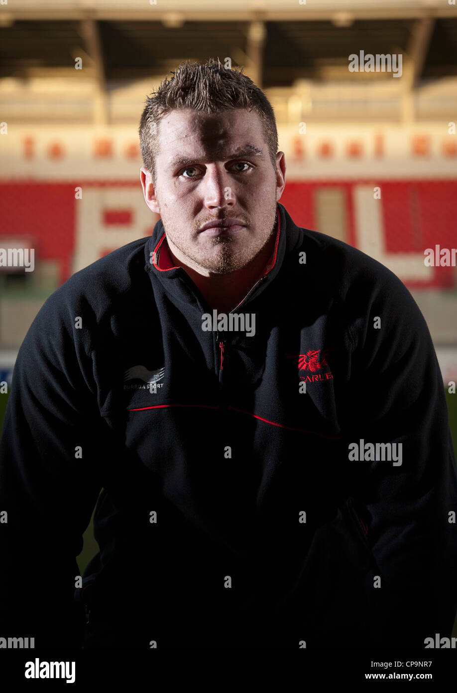 Rugby Player Ben Morgan, Scarlets and England Number 8 photographed in ...