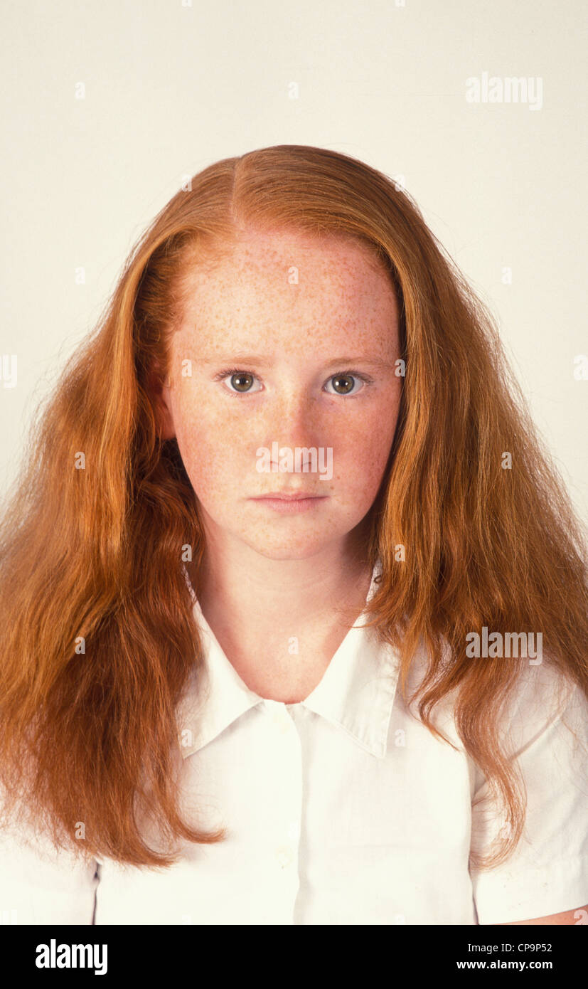 young red headed teenage girl Stock Photo - Alamy