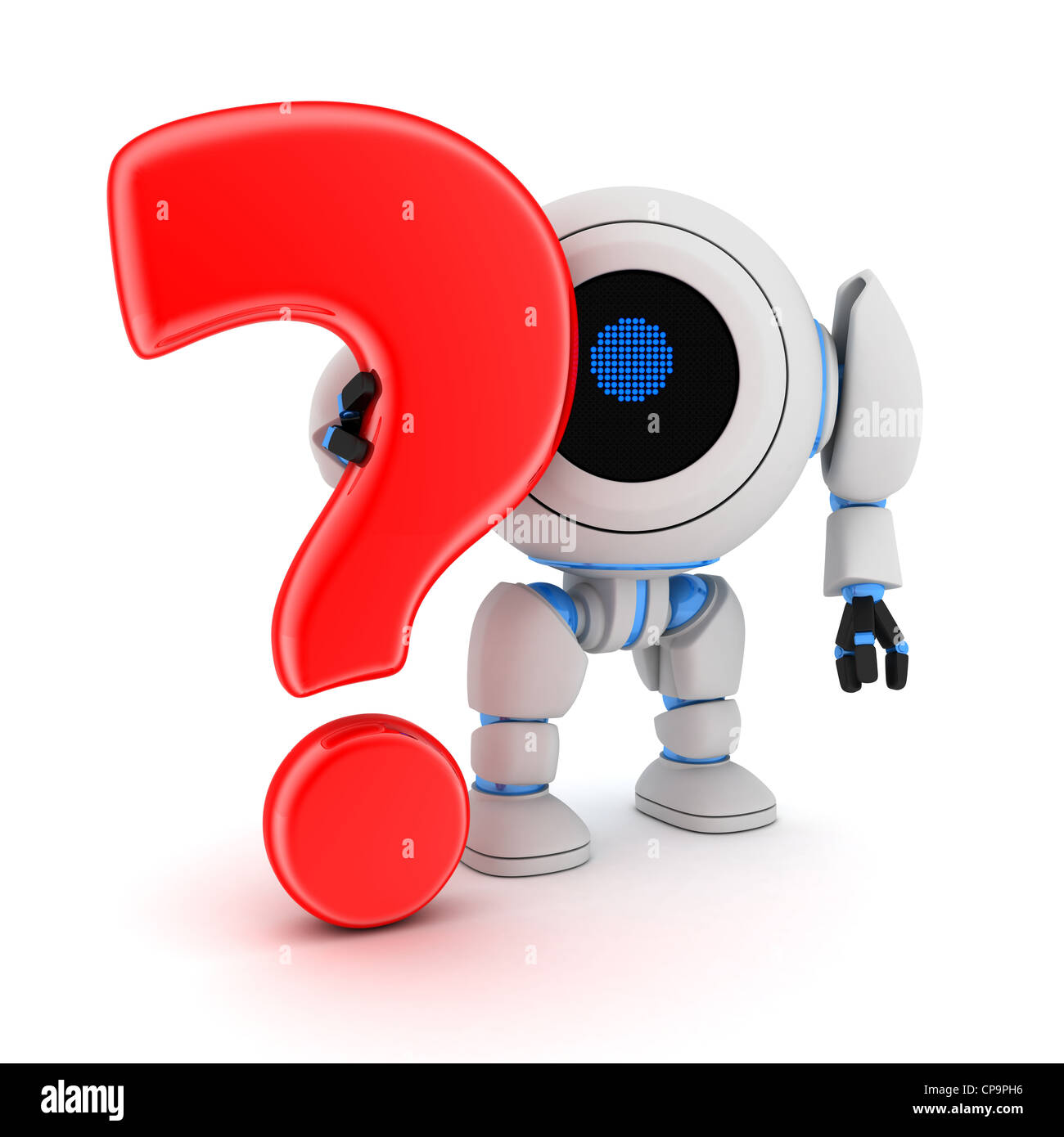 3d robot question mark hi-res stock photography and images - Alamy