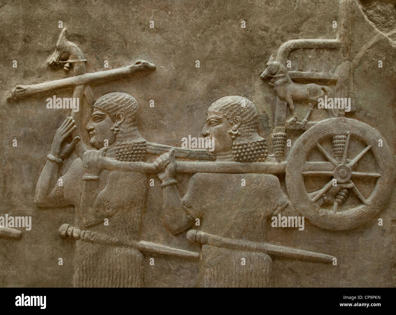 Carry the war chariot Neo Assyrian Sargon II 721-705 BC Khorsabad ...