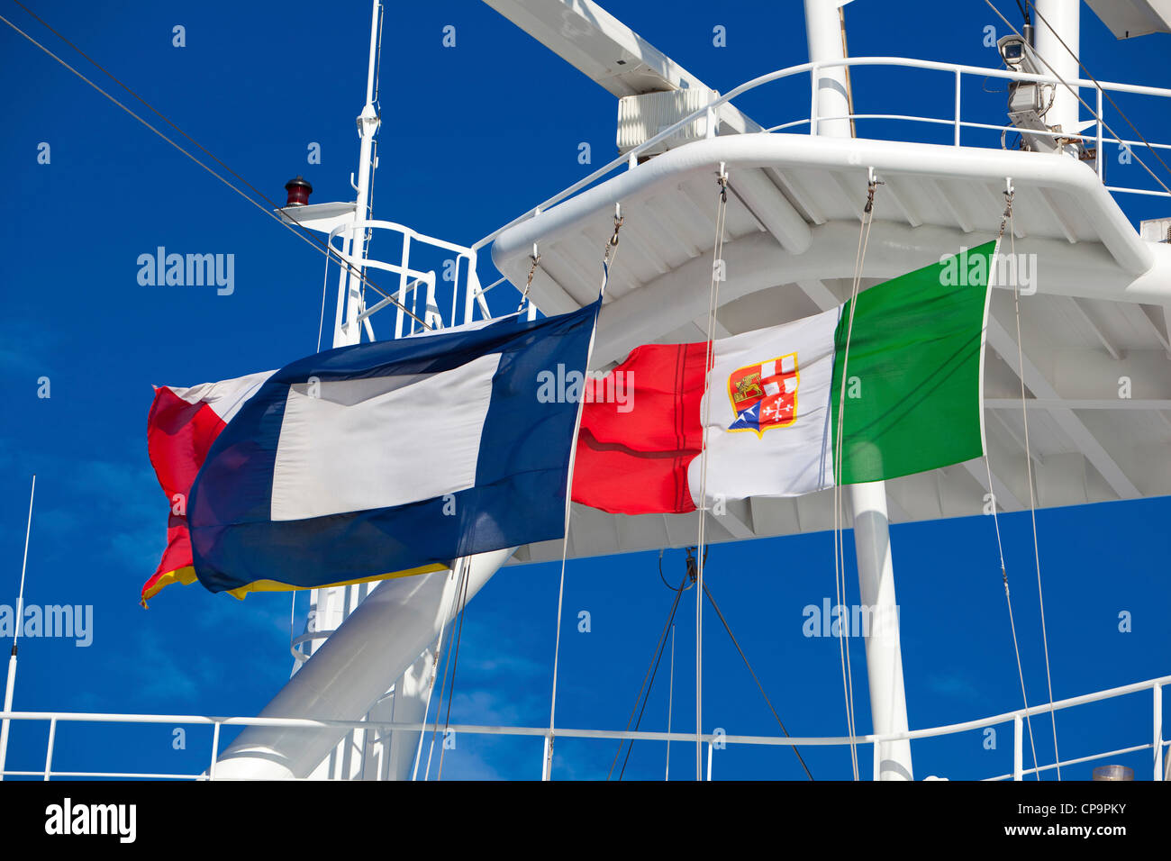 Crusie ship flags hi-res stock photography and images - Alamy