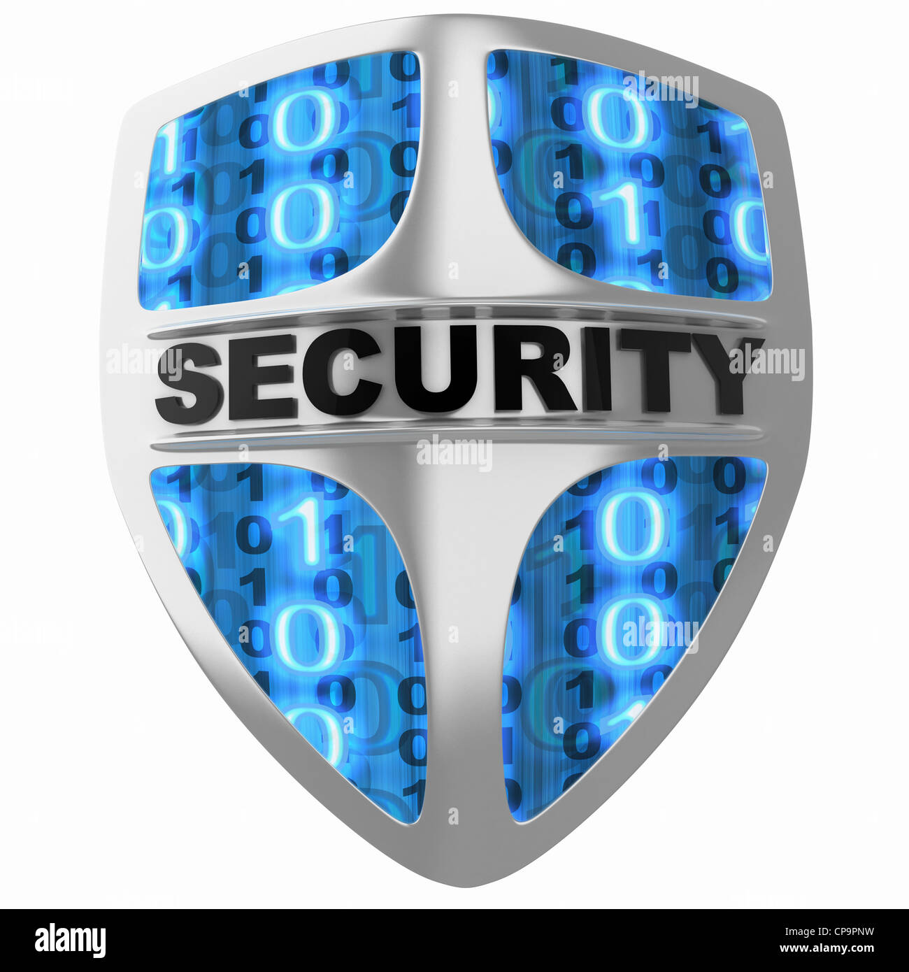 Shield security (done in 3d, isolated Stock Photo - Alamy