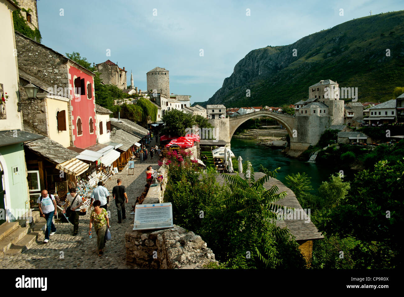 Mostar bridge over the neretva river hi-res stock photography and ...