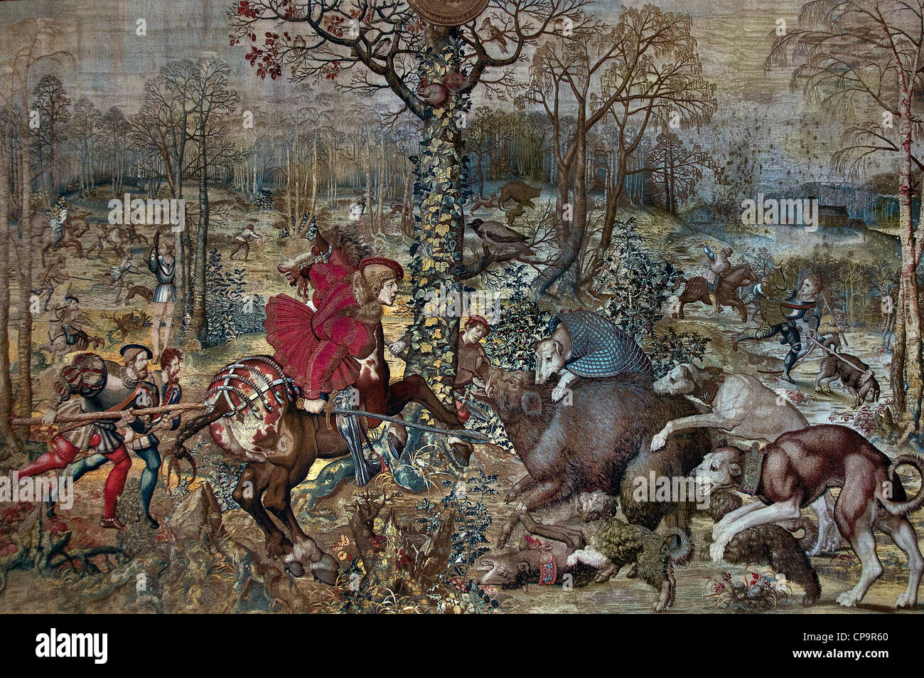 Bernard van ORLEY 1488 -1541 December tapestry The Hunts of Maximilian ...