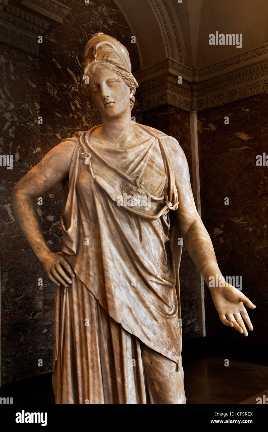 Mattei Athena Minerva Marble Roman copy 1 century BC after a Greek ...