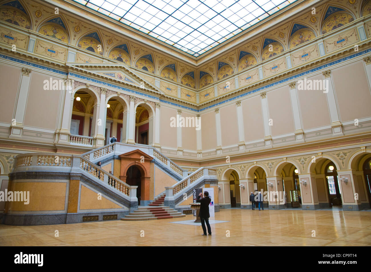 Rudolfinum concert and exhibition hall (1885) old town Prague Czech ...