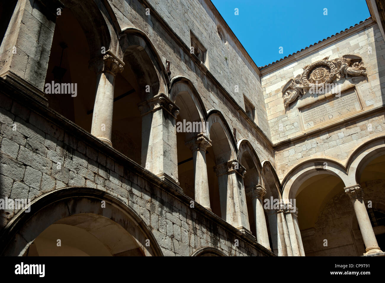 The Sponza Palace hosting the Memorial Room of Dubrovnik Defenders ...